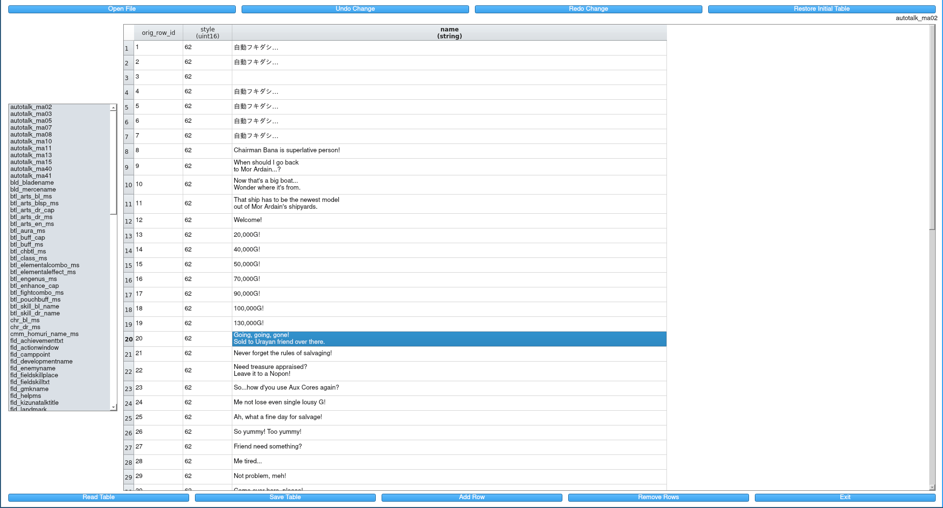 NewLine tag or 0A hex · Issue #1 · rotaryphone111/BdatEditor_Python ...