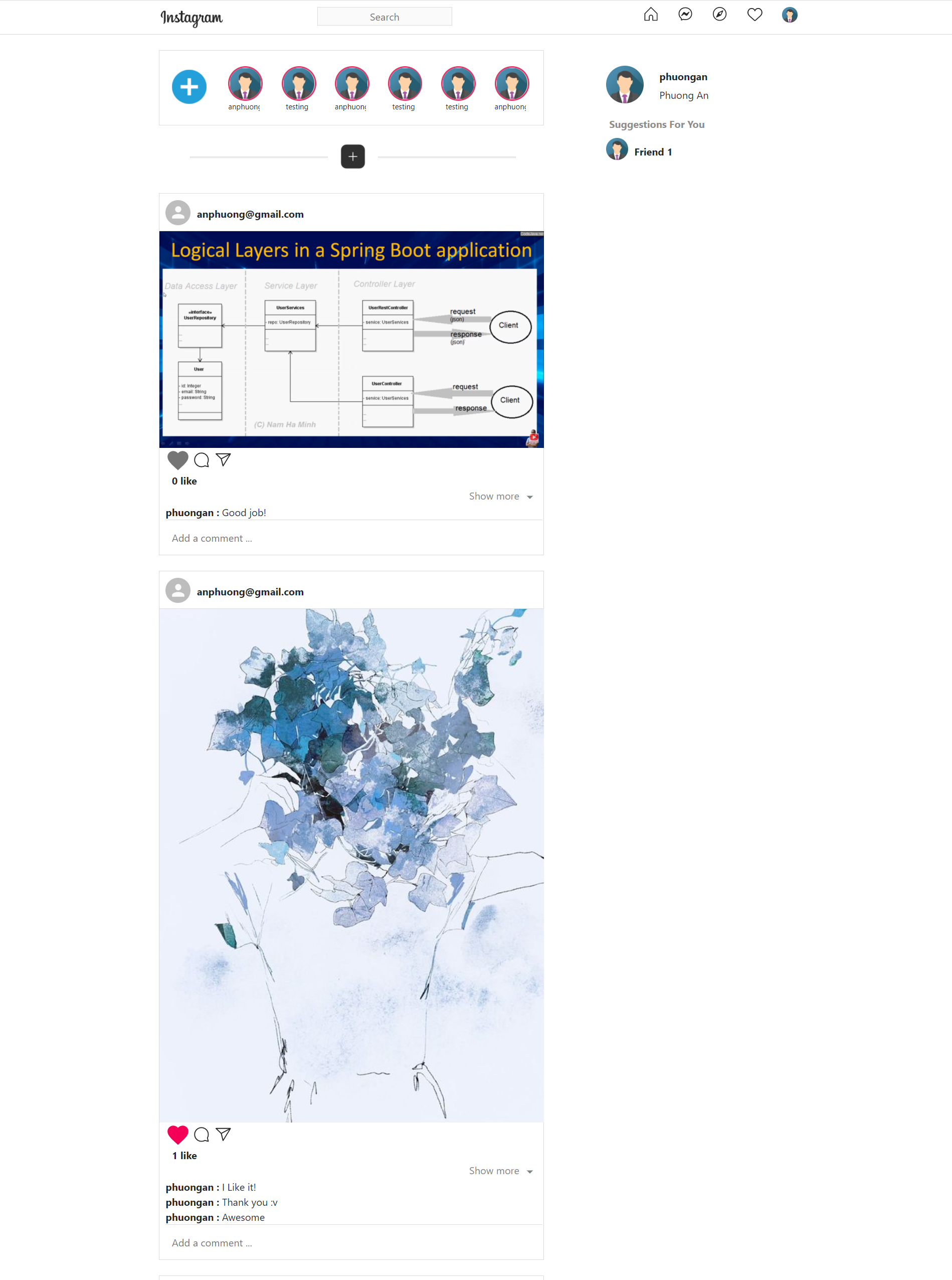 GitHub - PhuongAn2605/instagram-clone