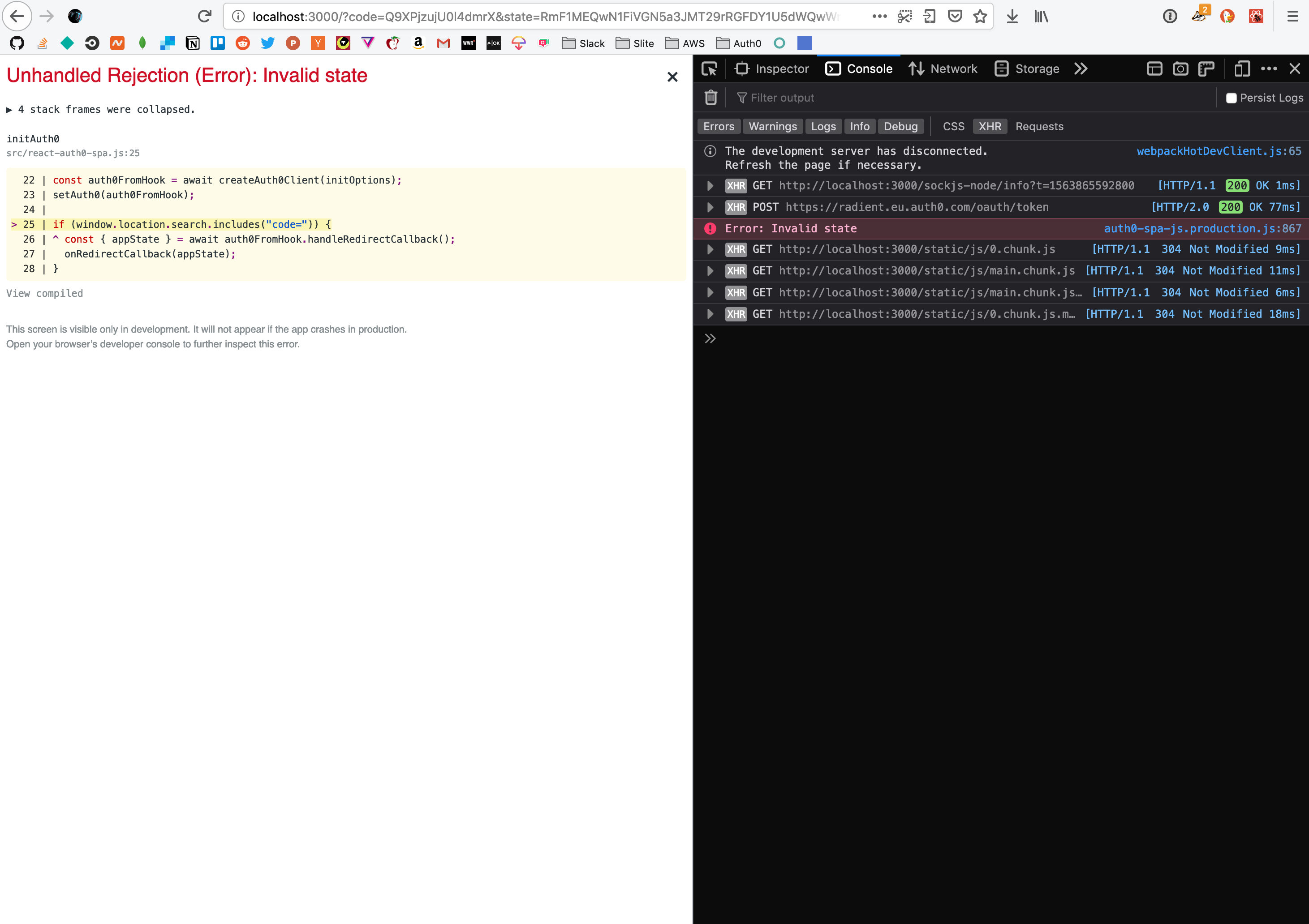 Sample 01-Login invalid state after login refresh Firefox · Issue #145 · auth0-samples/auth0 ...