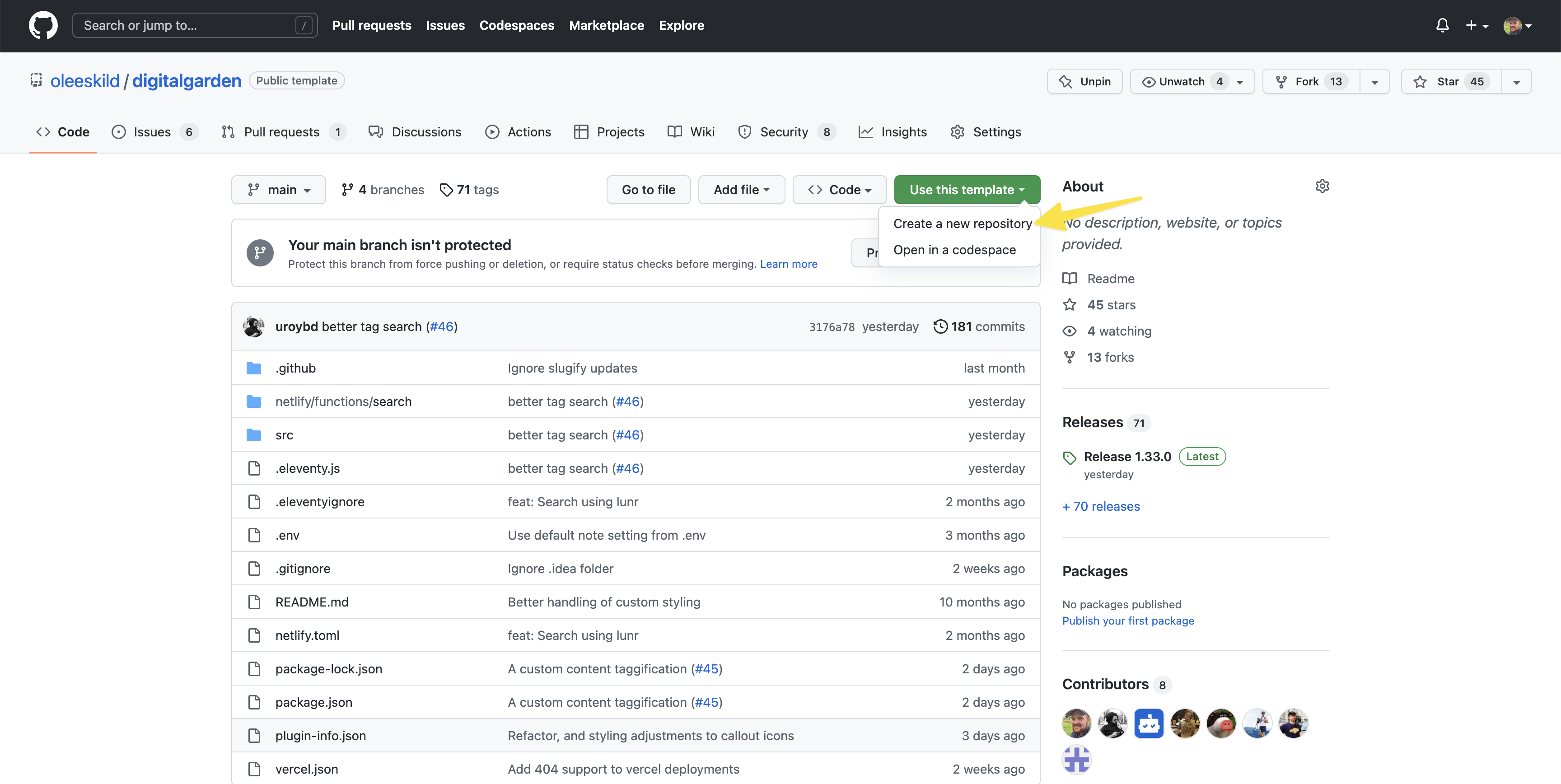 First deploy fails · Issue #167 · oleeskild/obsidian-digital-garden · GitHub