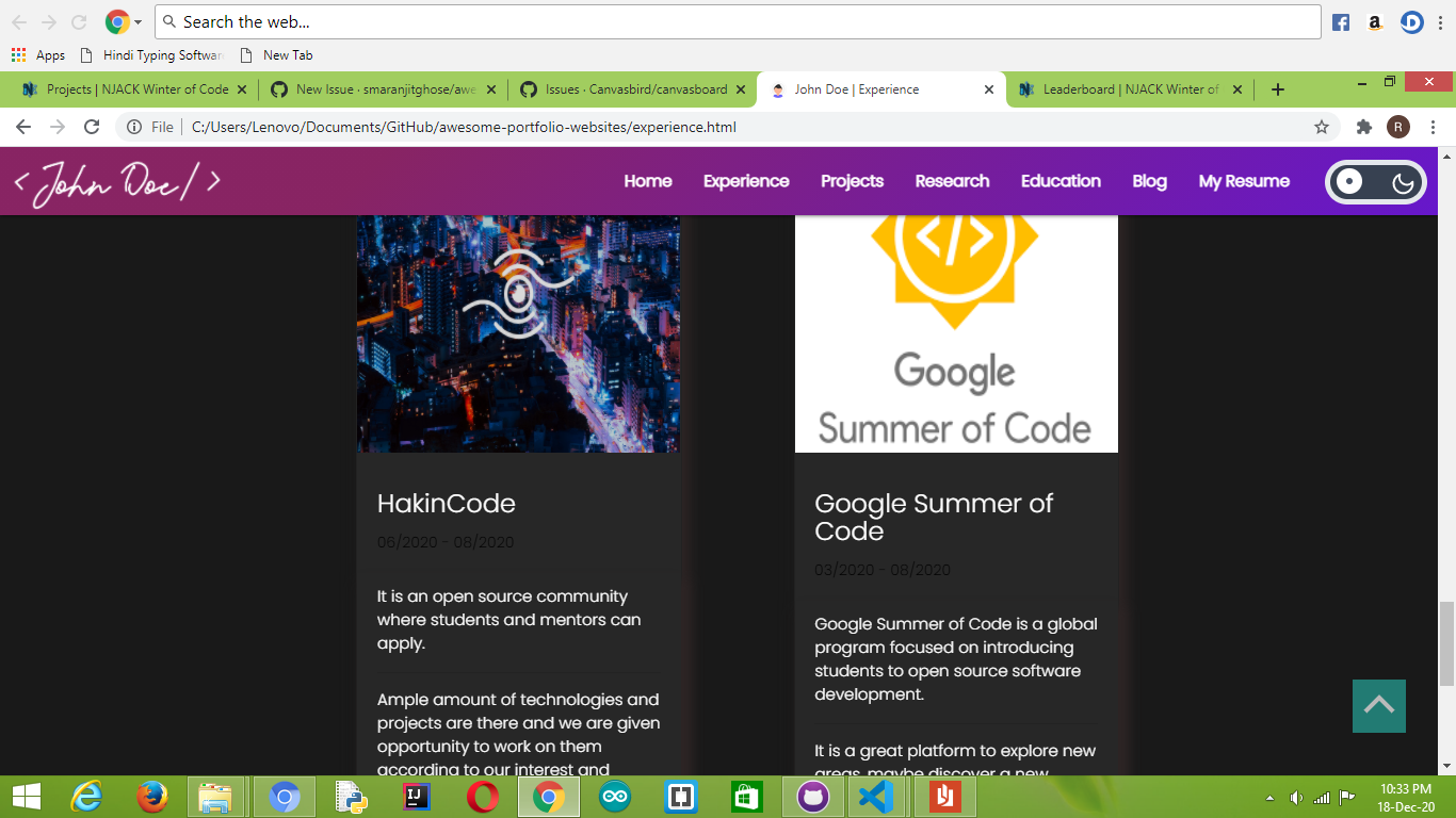Bug report: The problem in the dark mode Mentorship cards · Issue #332 ...