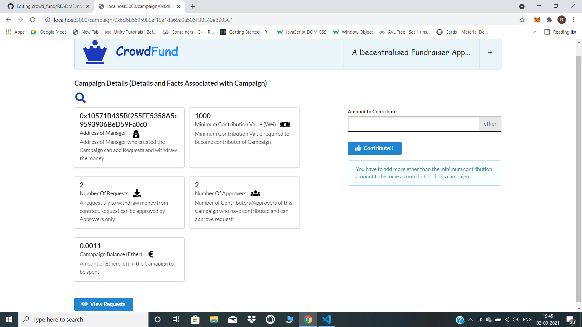 GitHub - rajarshi-hub/crowd_fund