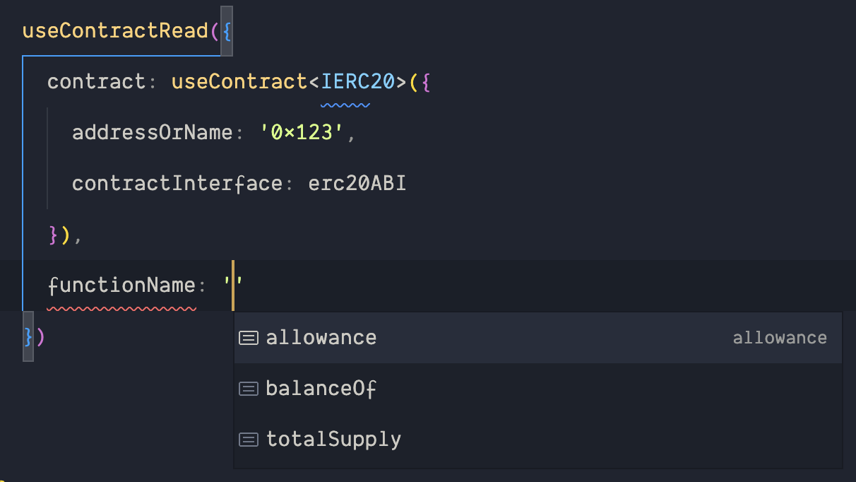 TypeScript support: types from TypeChain e.g. for useContractWrite · wevm wagmi · Discussion ...