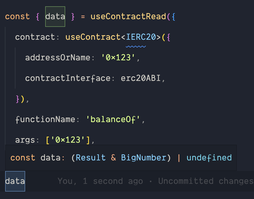 TypeScript support: types from TypeChain e.g. for useContractWrite · wevm wagmi · Discussion ...