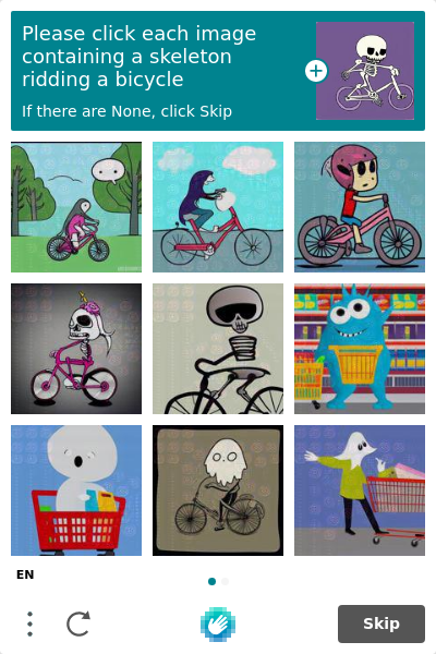 [Challenge] skeleton ridding a bicycle · Issue #313 · QIN2DIM/hcaptcha-challenger · GitHub