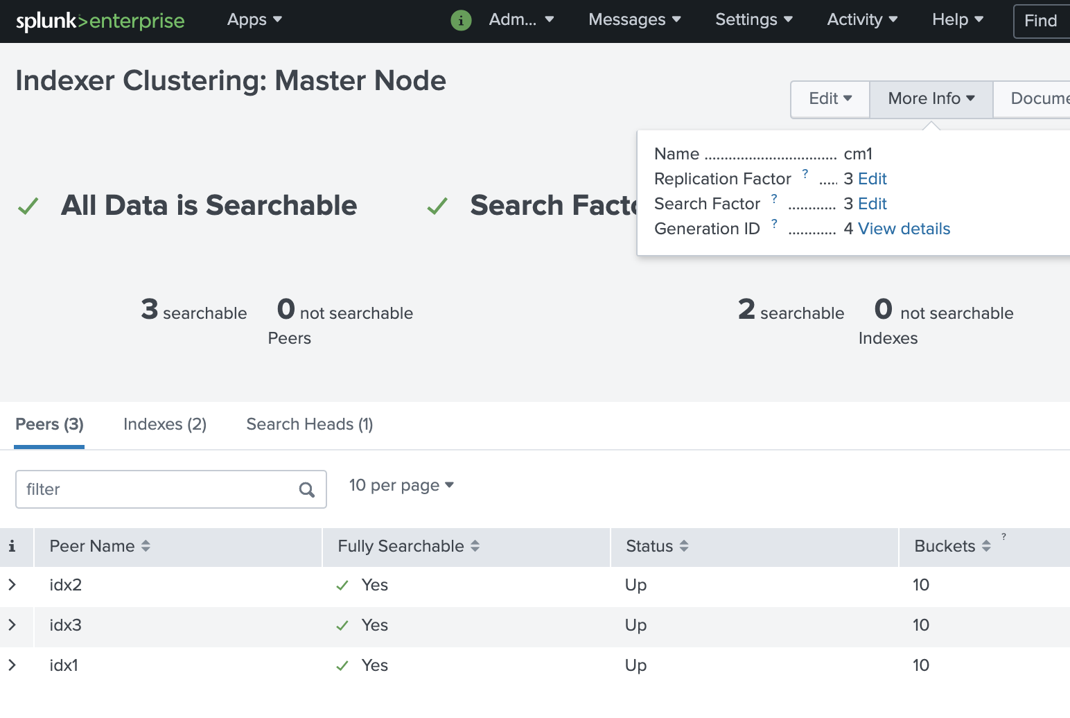 Repfactor Is Set To 0 When Variables For Indexer Cluster Are Set · Issue 331 · Splunkdocker
