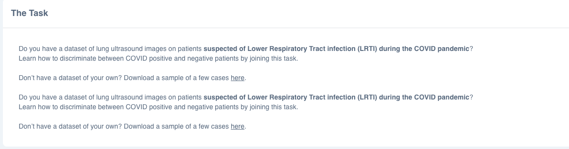 Duplicate text (COVID LUS task) · Issue #505 · epfml/disco · GitHub