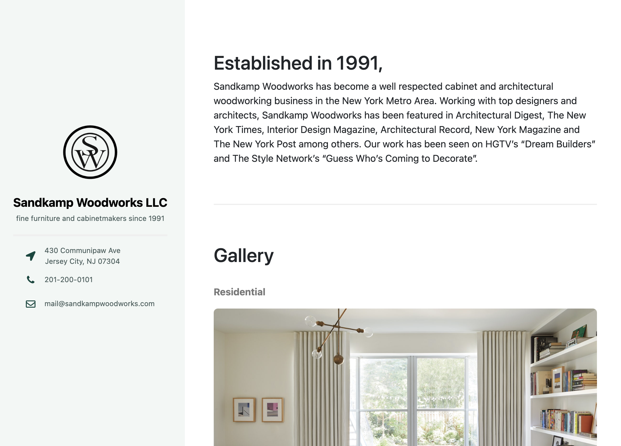 GitHub - luc-dumas/SandkampWoodworks: This is a website for Sandkamp Woodworks LLC
