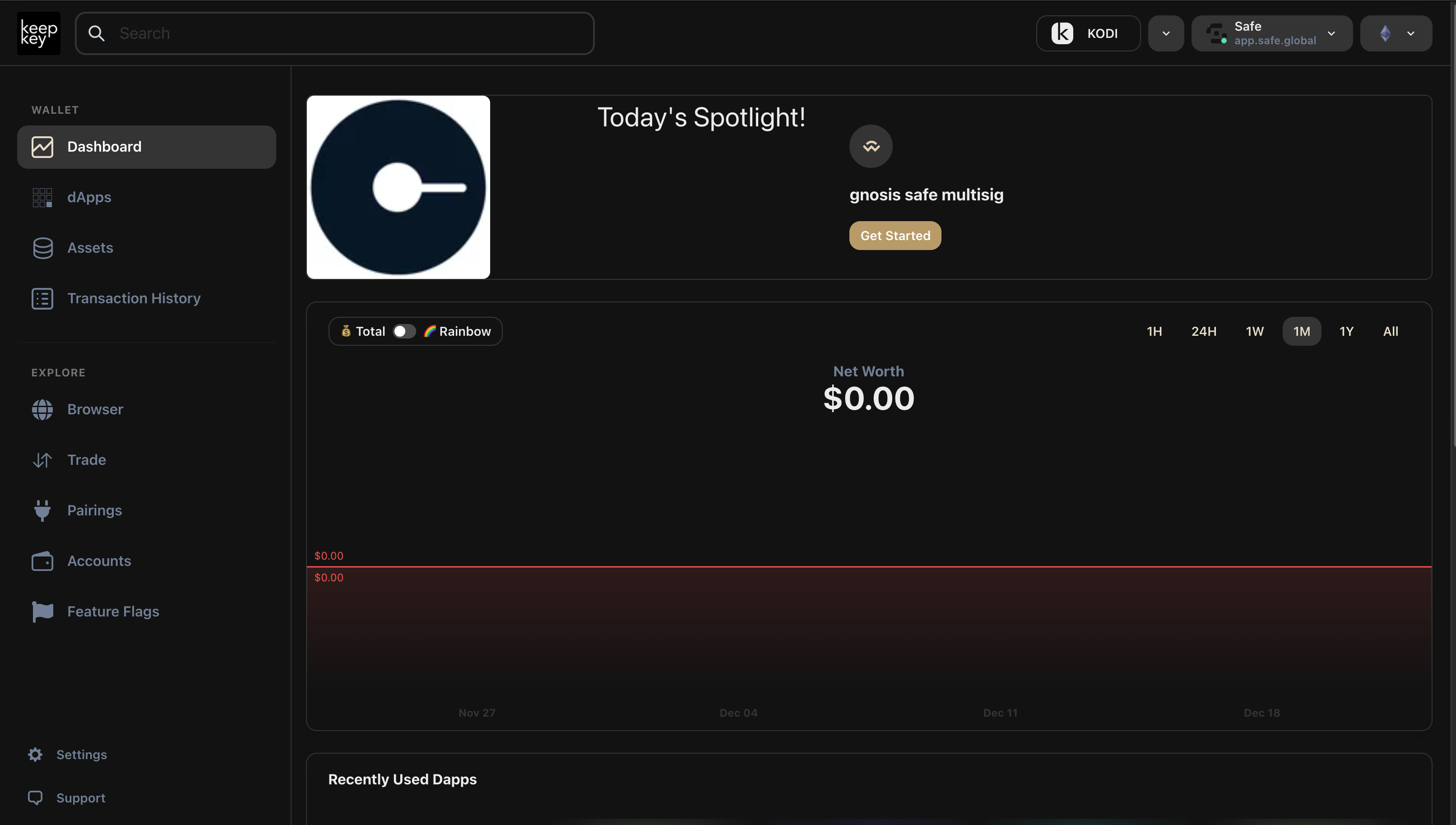 (UI) - Move dapp spotlight component from Dashboard to dApps page · Issue #412 · keepkey/keepkey ...