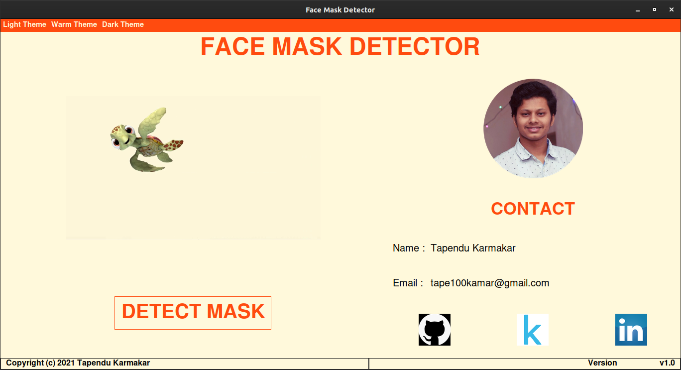 GitHub - iamtapendu/Face-Mask-Detector: This piece of code can ...