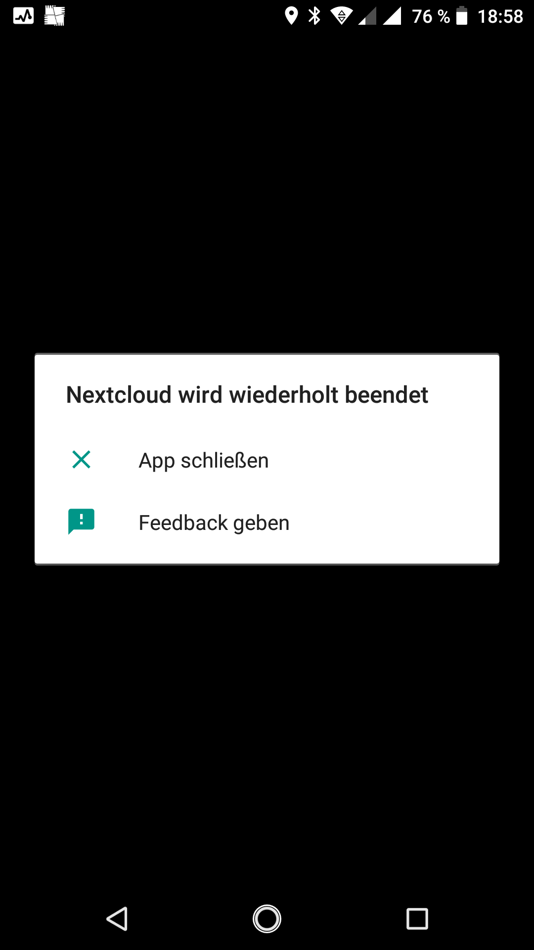 Nextcloudapp Absturzproblem · Issue #5619 · nextcloud/android · GitHub