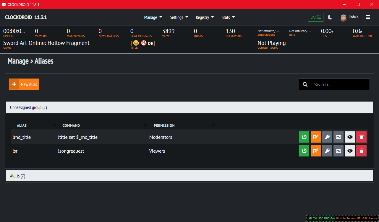Alias Group Feature dont show objects inside · Issue #3803 · sogebot/sogeBot · GitHub