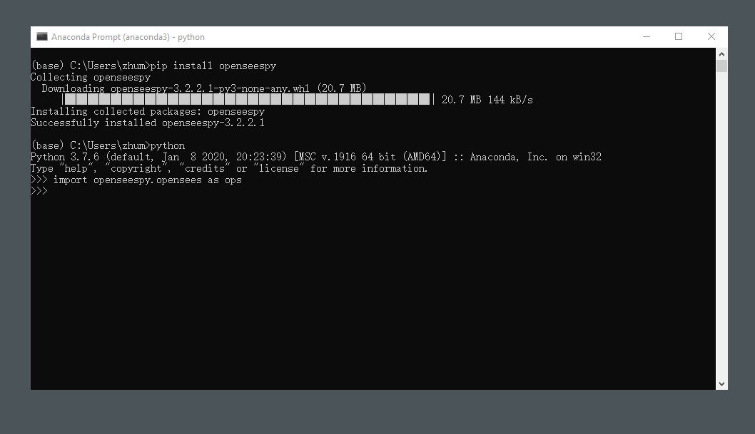 Failed To Import Openseespy · Issue 37 · Zhuminjieopenseespy · Github
