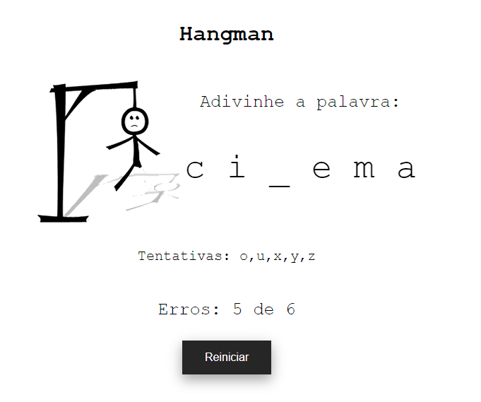 GitHub - ArthurFariaPeixoto/Hangman_game: Simple Hangman game in JS (portuguese words only)