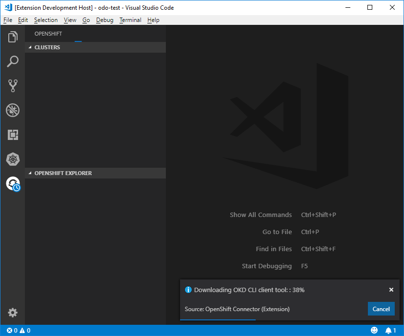 Show Progress For Cli Tools Download · Issue 105 · Redhat Developervscode Openshift Tools · Github 