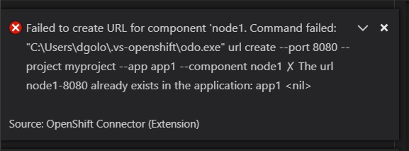 Improve odo error handling · Issue #501 · redhat-developer/vscode-openshift-tools · GitHub