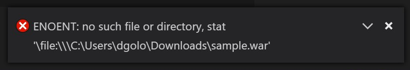 Application node is not expanding if component references not existing ...