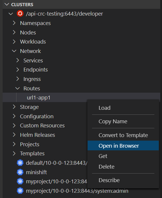 Open Route Url · Issue 1404 · Redhat Developervscode Openshift Tools · Github