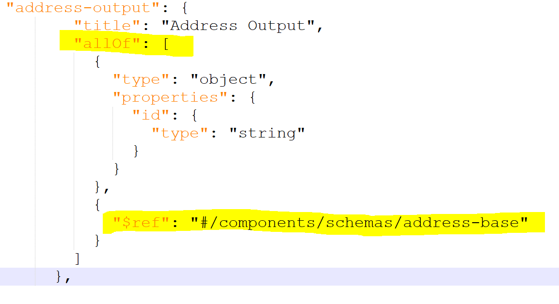 Schema keyword 'allOf' not showing msg in response frame · Issue #579 · Azure/api-management ...
