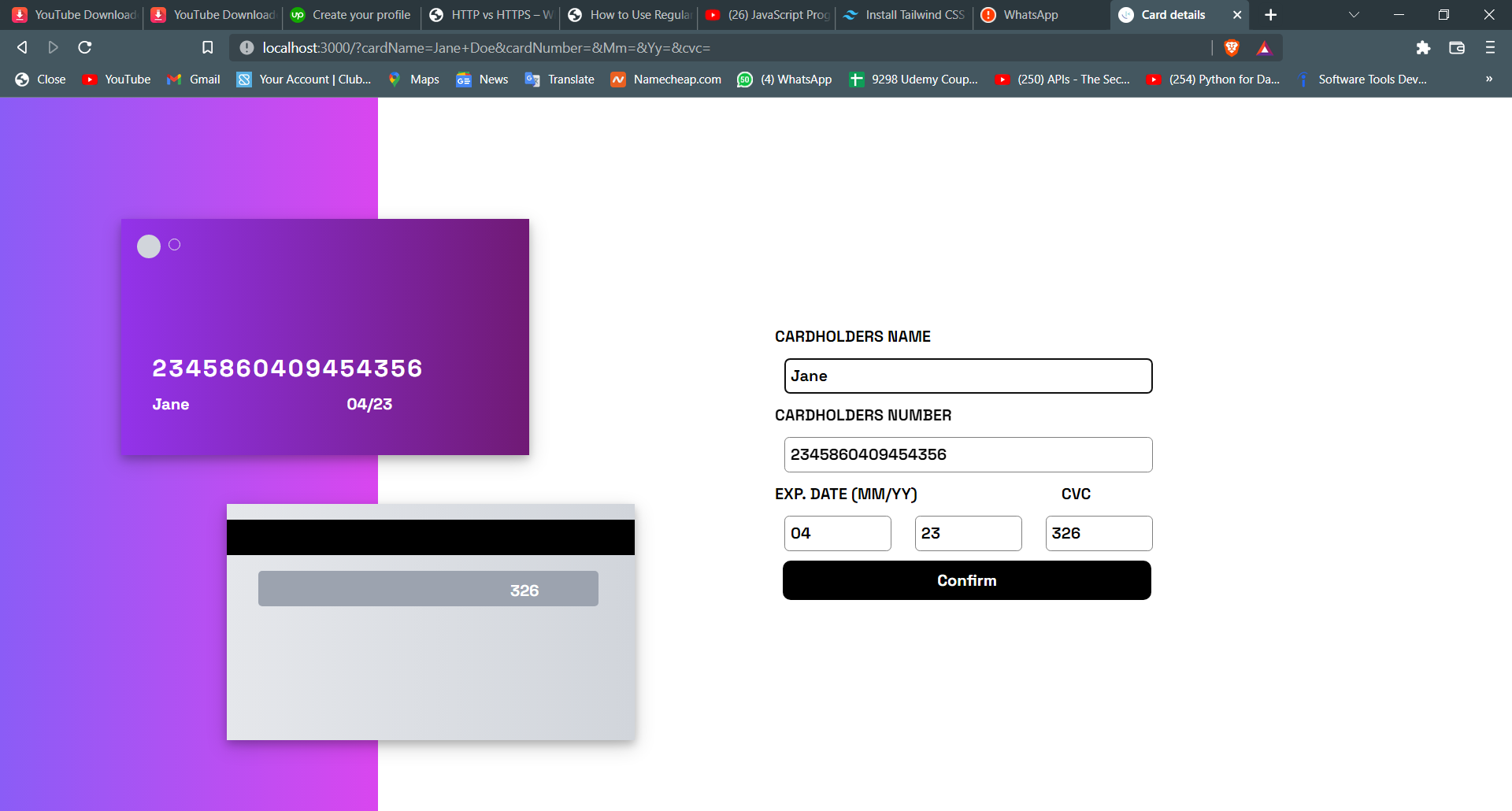 GitHub - aim-bits/interactive-card-details-app