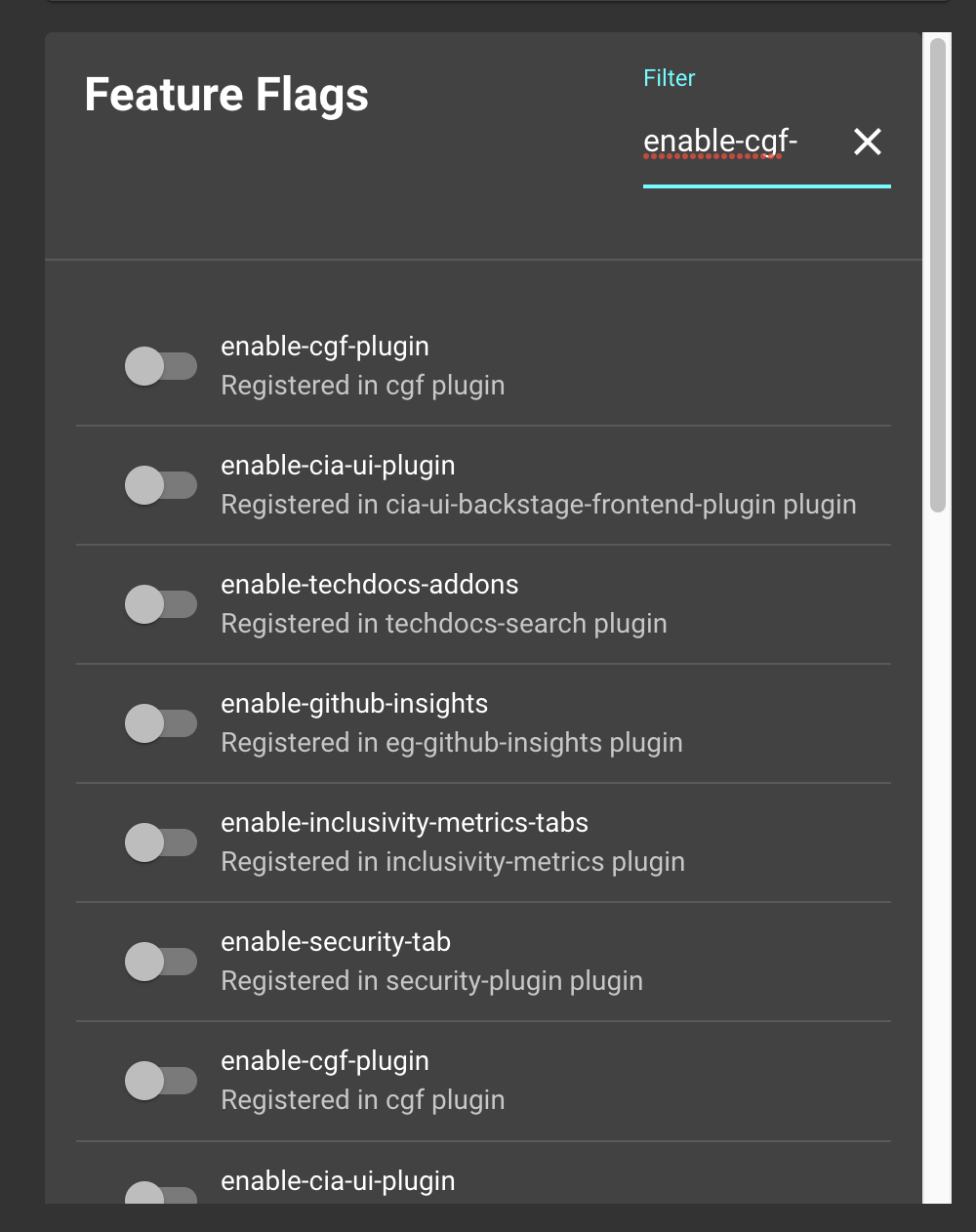 🐛 Bug Report The Feature Flag Components Filtersearch Bar Is Broken · Issue 15418