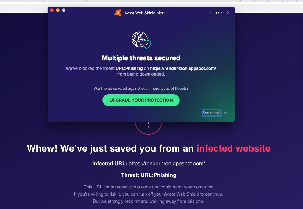 Possible malware on the home page, render-tron.appspot.com · Issue #368 ...