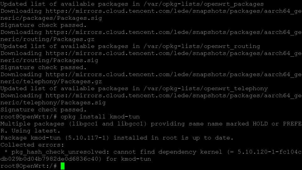 安装加速器时提示kmod-tun过期了 · Issue #360 · sirpdboy/openwrt · GitHub