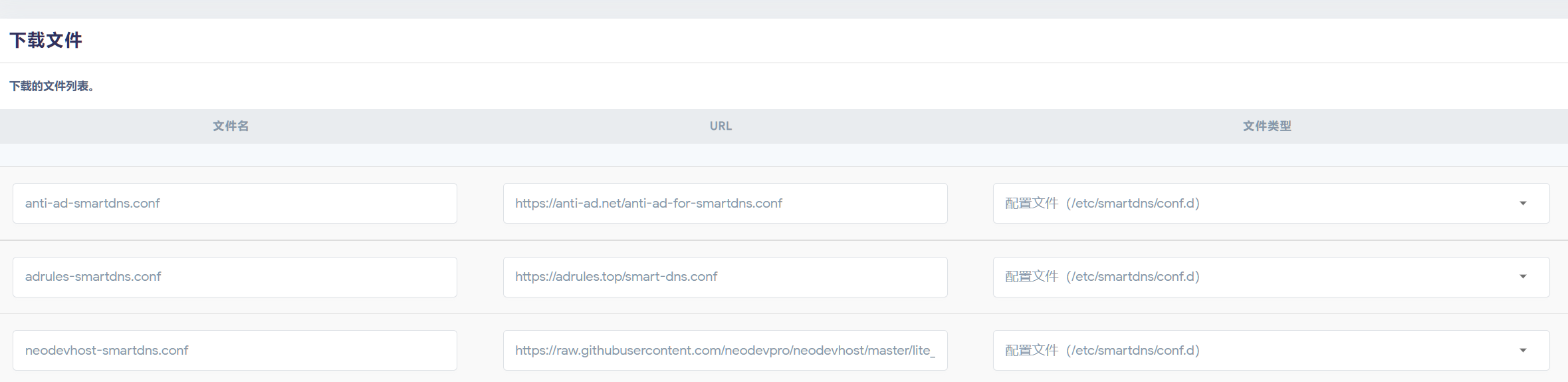 下载广告屏蔽规则，文件位置在哪？ · Issue #1516 · pymumu/smartdns · GitHub