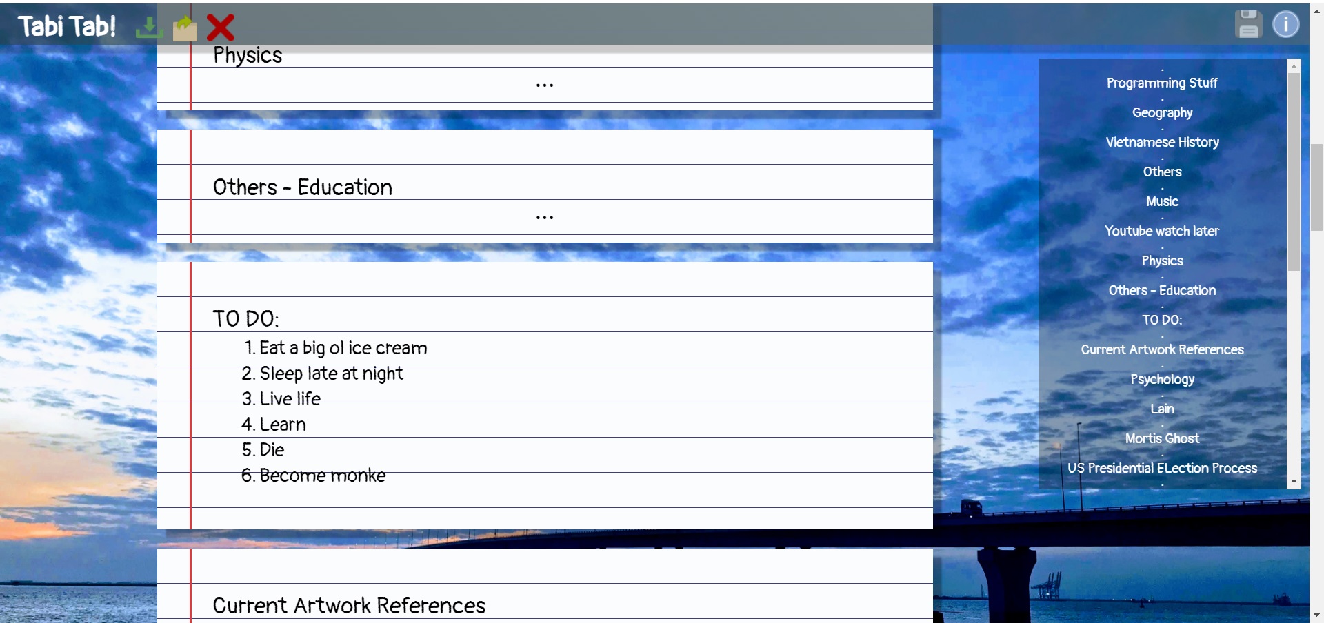 GitHub - comaybay/Tabi-Tab: A simple note management app runs on a ...