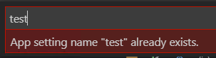 There is no verification prompt when adding a new setting with a duplicate name · Issue #313 ...