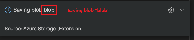 [Suggestion] It would be better if add double quotes for the blob name ...