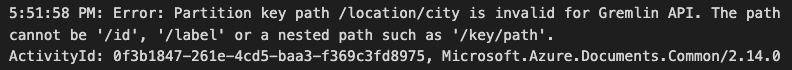 Fail to create a graph with partition key "location/city" for a Graph server · Issue #1896 ...