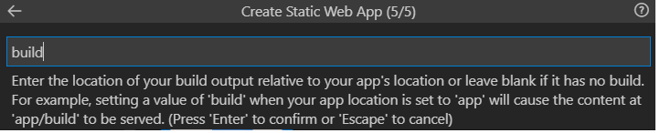 Failed to deploy a new static web app with a default value of "dist" · Issue #542 · microsoft ...