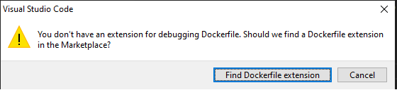 Pop up an extra dialog when F5ing a Go project with a `Dockerfile` file opened in the editor ...