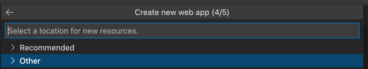There is no custom location in the location list when asking to select ...