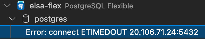 Fail to configure firewall for the PostgreSQL Single server without any error on M1 · Issue ...