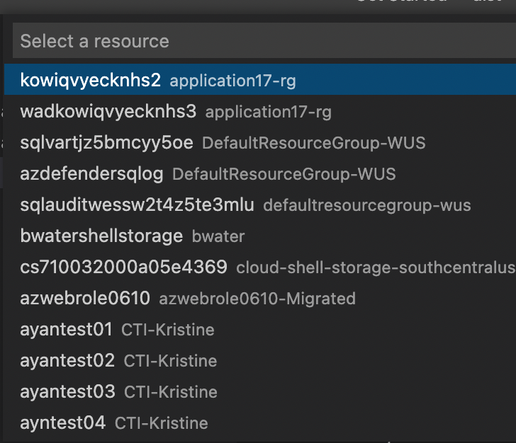 [Suggestion] It would be better if the resources arrange alphabetically when selecting a storage ...