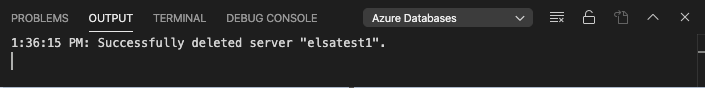 There is no log "Successfully deleted server..." · Issue #1544 · microsoft/vscode-cosmosdb · GitHub