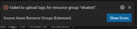 No error dialog pops up when second updating tags with invalid tags · Issue #27 · microsoft ...