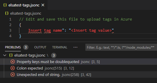 No error dialog pops up when second updating tags with invalid tags ...