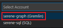 Remove Graph(Gremlin) accounts from the list when executing "Core(SQL): Create Stored Procedure ...