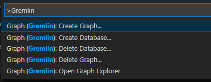 [Suggestion] Add two commands "Graph(Gremlin): Create Stored Procedure..." and "Graph(Gremlin ...