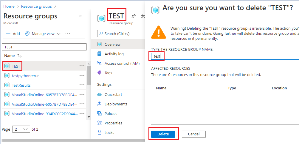 Distinguish uppercase and lowercase letters when deleting the resource group · Issue #42 ...
