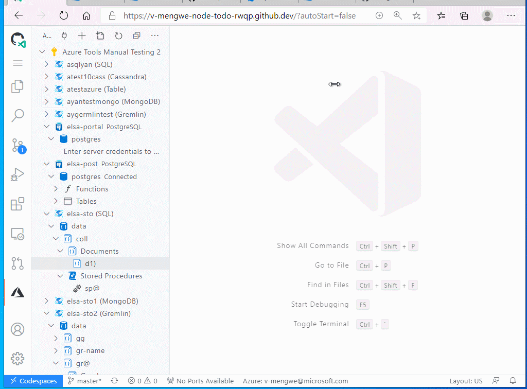 [Codespaces] A notification "Saving '***' will update the entity..." pops up when not saving for ...