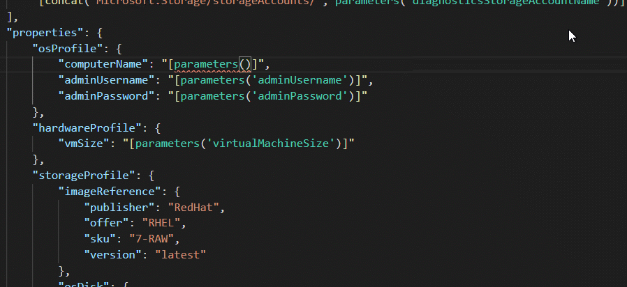 The completions list changes from the parameter list to the function list when typing a letter ...