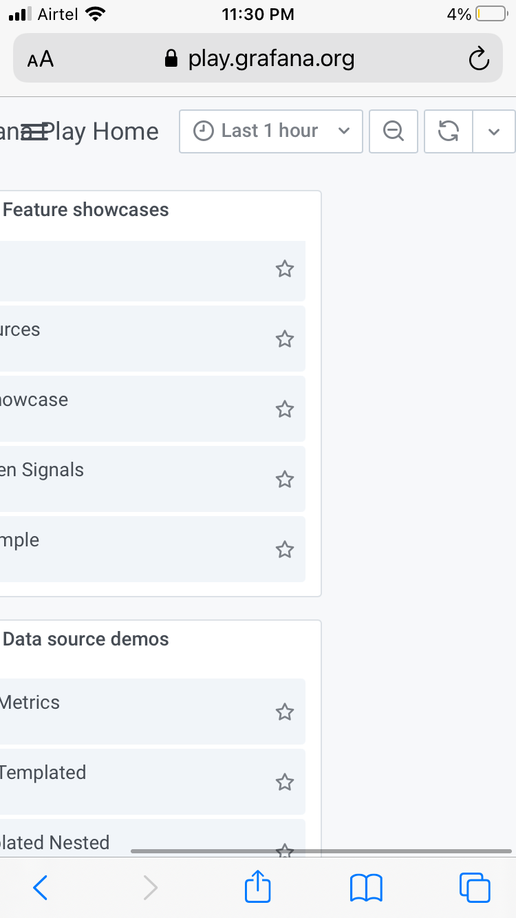 additional horizontal scroll on mobile devices · Issue #30753 · grafana/grafana · GitHub