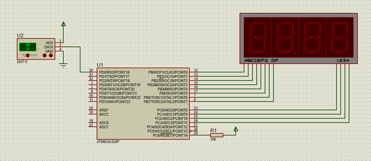 GitHub - Stevemwa/DHT11-thermometer-with-7segment-display: Reading temperature from a DHT11 ...
