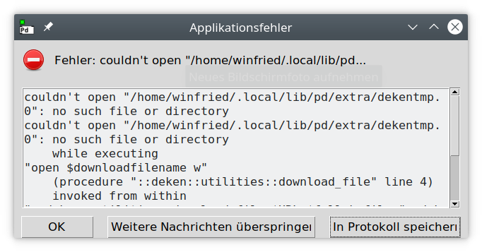 Application error shows up if default directory does not exist · Issue #256 · pure-data/deken ...