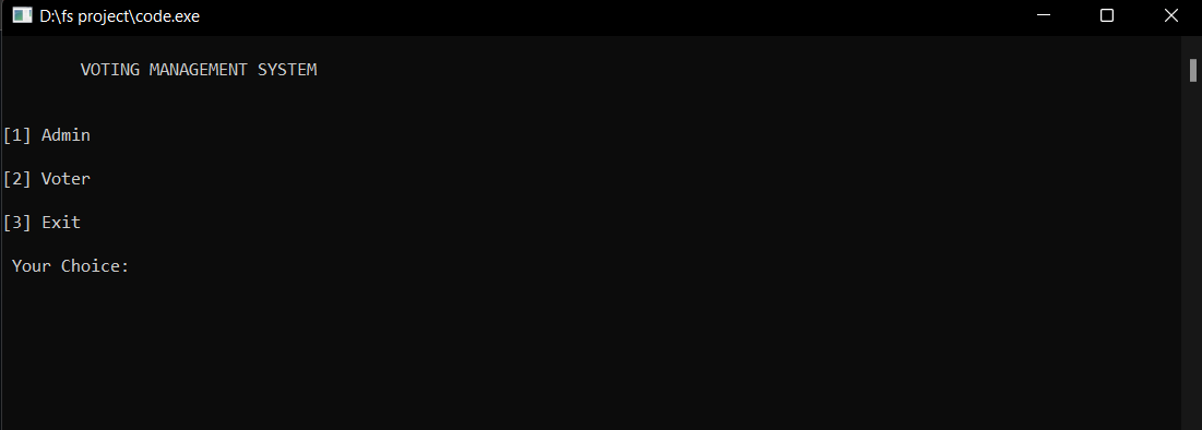 GitHub - shreyas-achar/Voting-Management-System: C