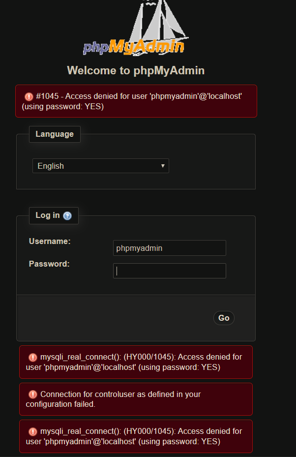 Big problem with password · Issue #16094 · phpmyadmin/phpmyadmin · GitHub